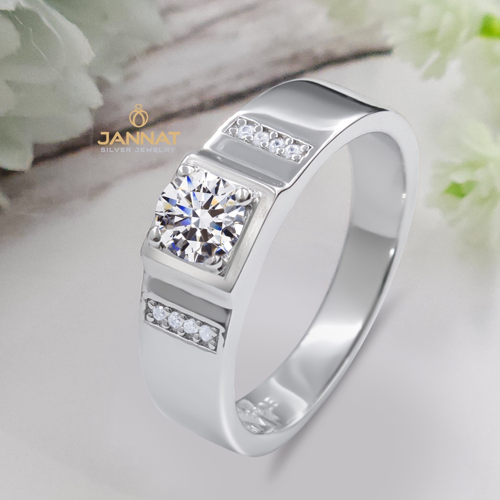 Roman White 925 Genuine Sterling Silver Men Ring ( cincin silver lelaki ...