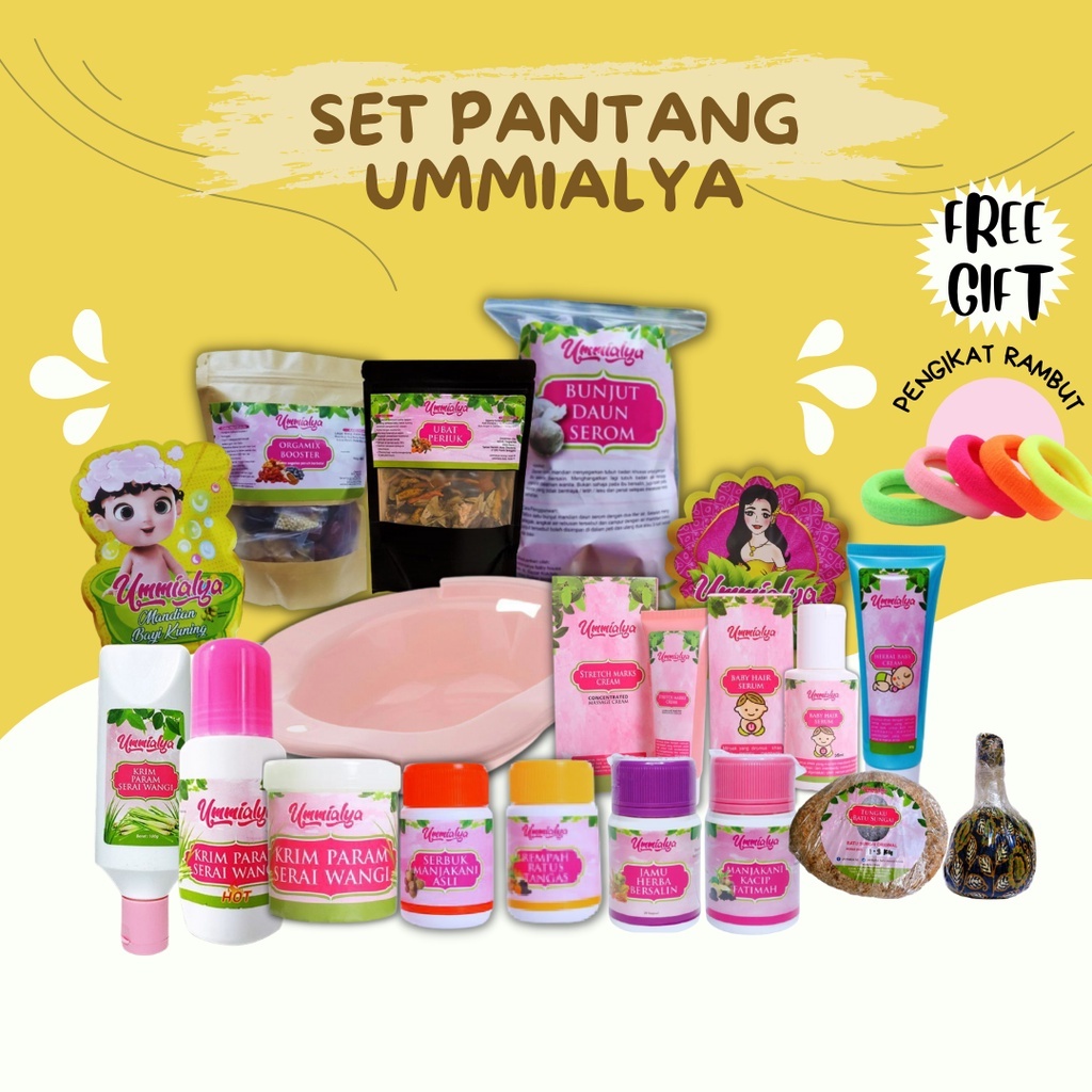 SET BERPANTANG UMMIALYA | SET BERSALIN UMMIALYA PANTANG KRIM PARAM ...