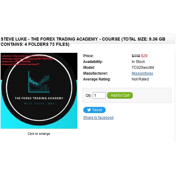 Steve Luke - The Forex Trading Academy - Course (Total size: 9.36 GB ...