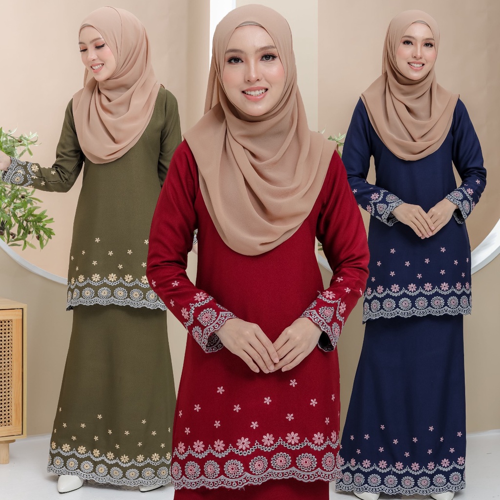 🔥 HOT ITEM 🔥BAJU KURUNG SULAM RAHILA BAJU RAYA 2022 🌹 SELESA DIPAKAI 🌹 ...