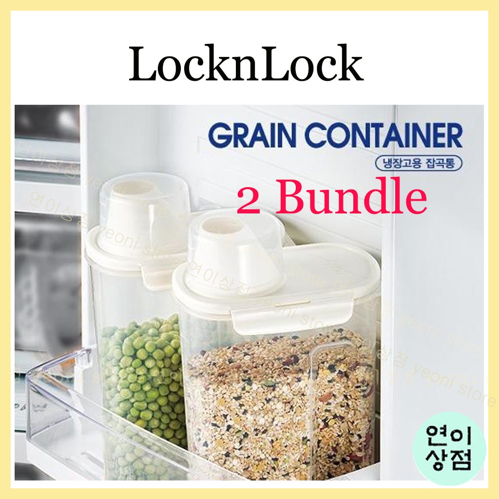 locknlock 2 bundle lock n lock door pocket grain container 2 kg dry ...