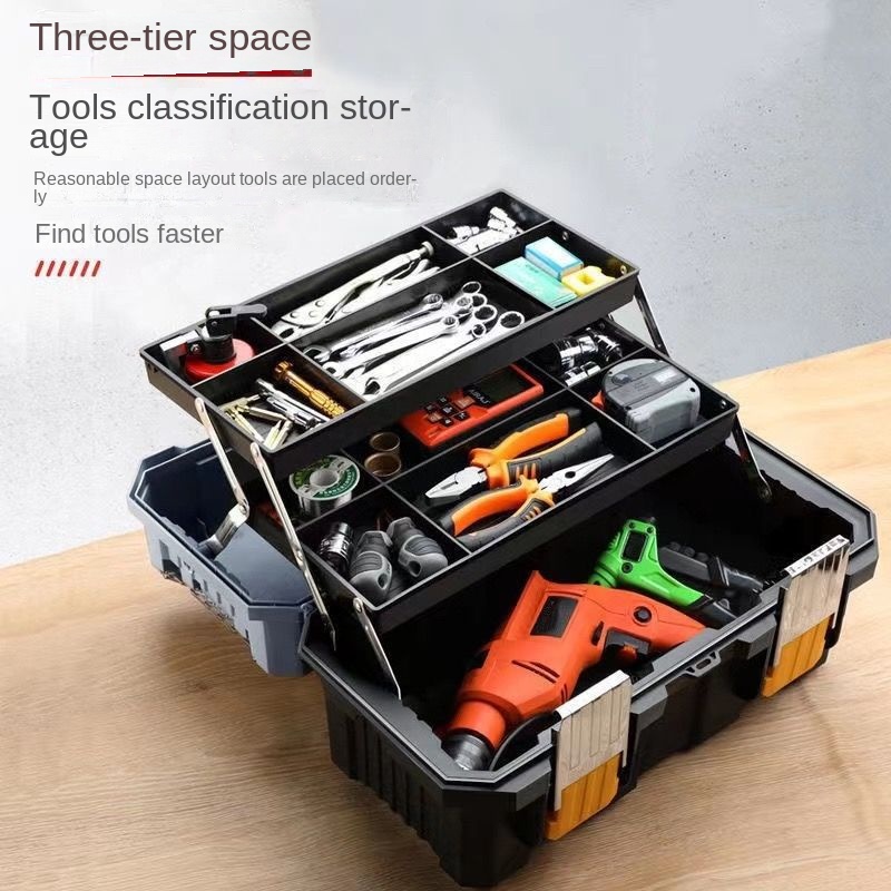 Three-Layer Folding Toolbox Multifunctional Portable Repair Large ...