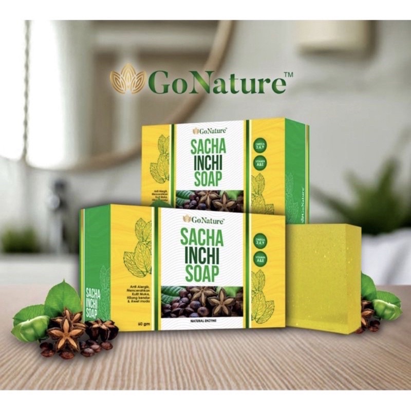 (ORIGINAL💯) Go Nature Sacha Inchi Soap Natural Enzyme by Go Nature ...