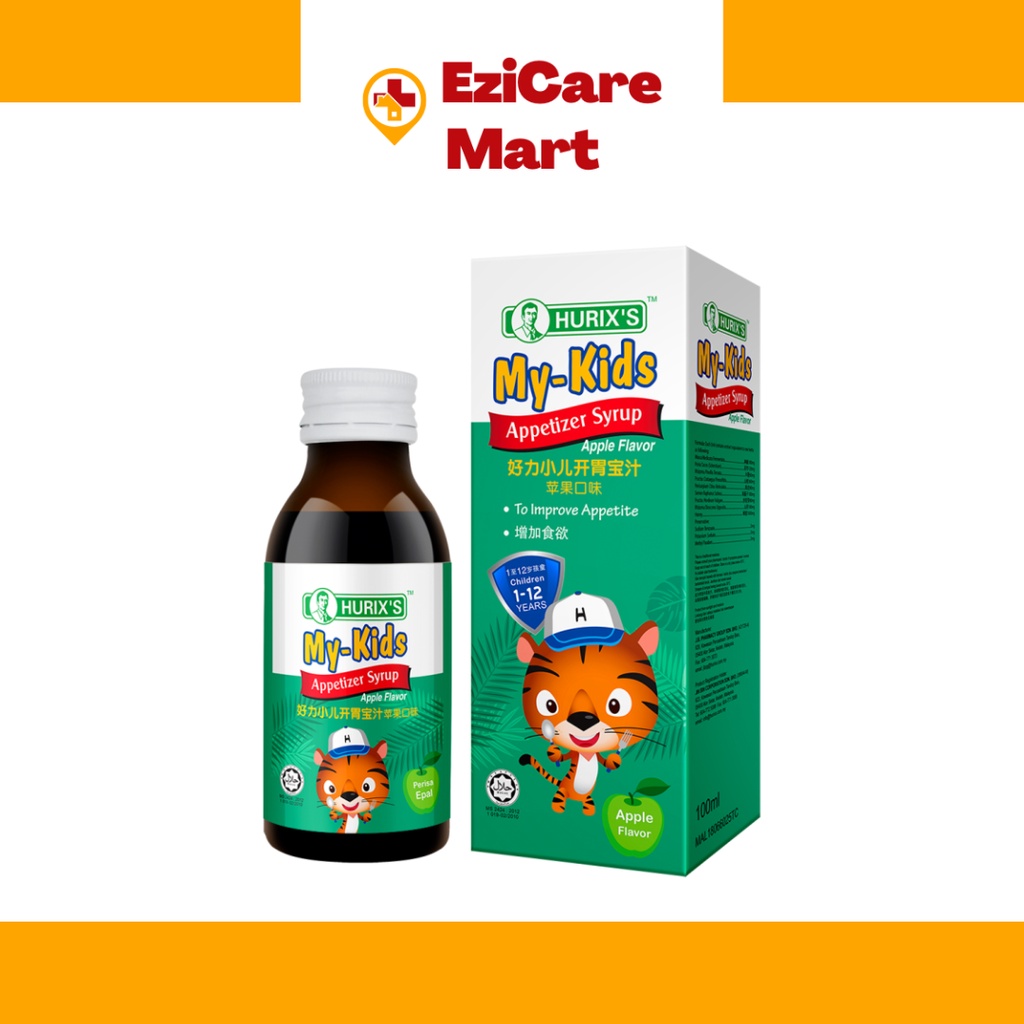 Hurix's My-Kids Appetizer Syrup (Apple Flavor) 100mL | Shopee Malaysia