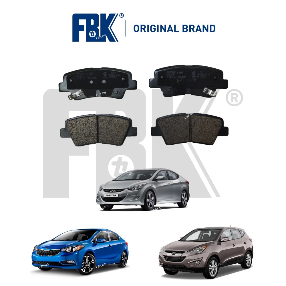 FBK Disc Brake Pad Rear - Hyundai Elantra MD AD Naza Citra RP Kia ...