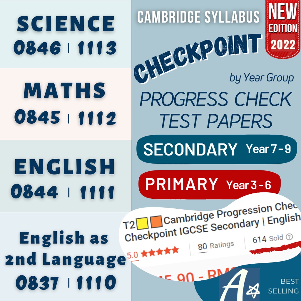 T2🟨🟧Cambridge Progression Test + Answer | Year 3 - Year 9 English Math ...