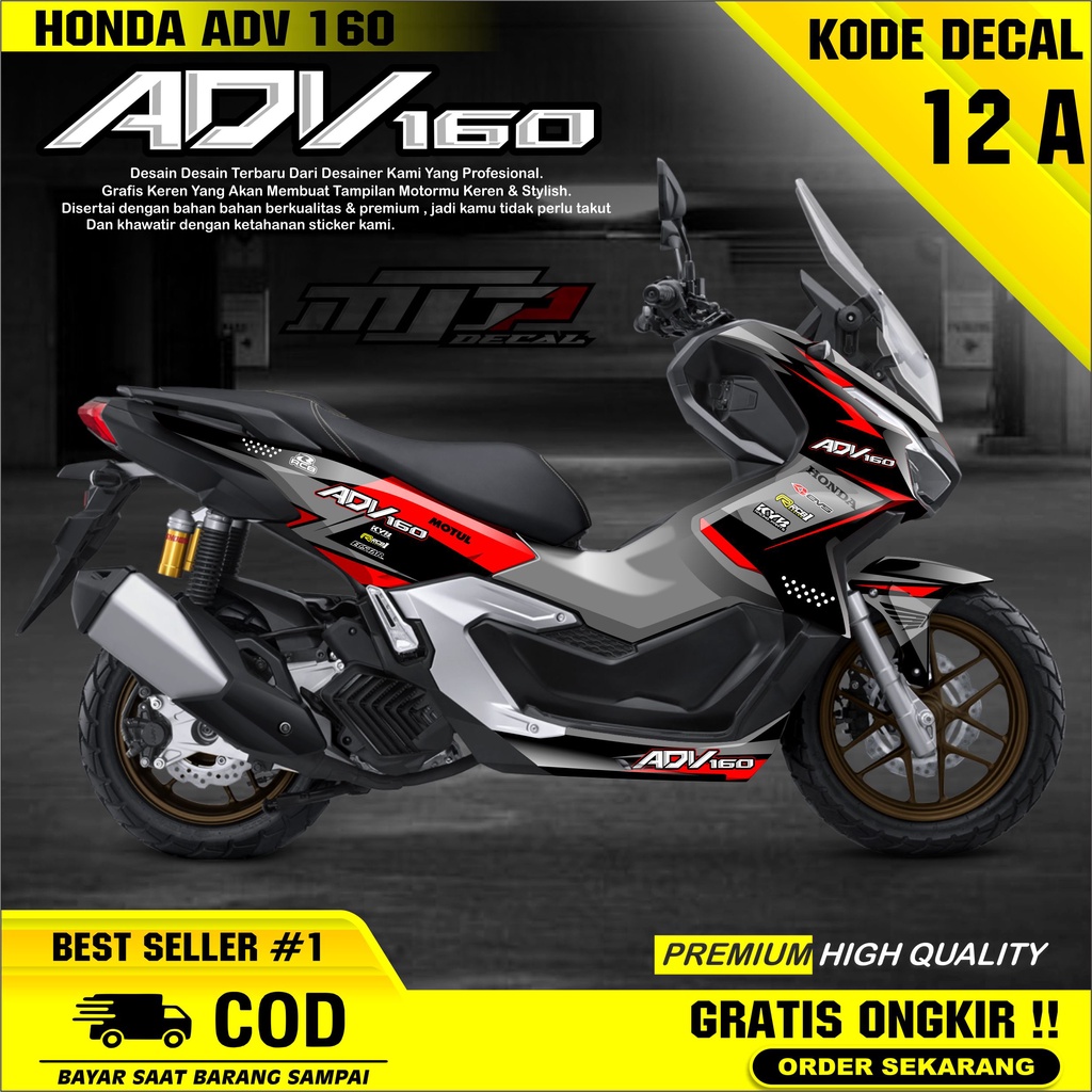 (Latest) Decal Variation Honda ADV 160 New Full Body - Dekal Variation ...