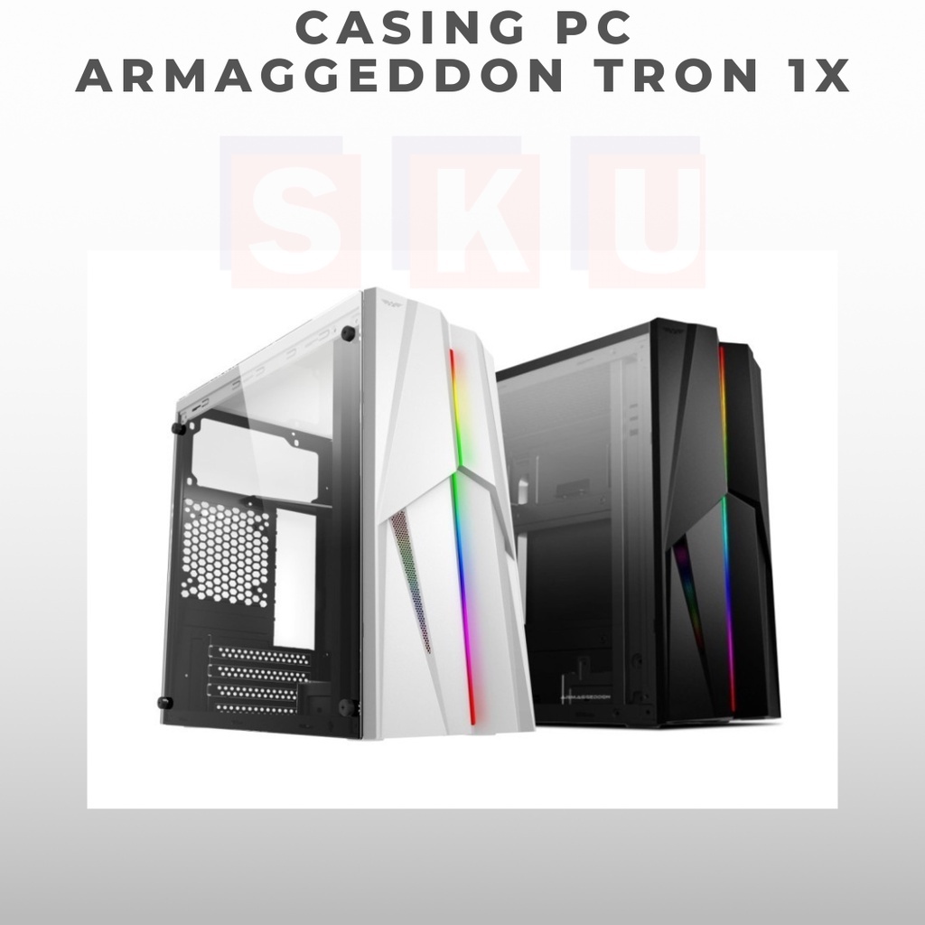 Armaggeddon TRON 1X GAMING M-ATX RGB Front Panel GAMING PC CASING ...