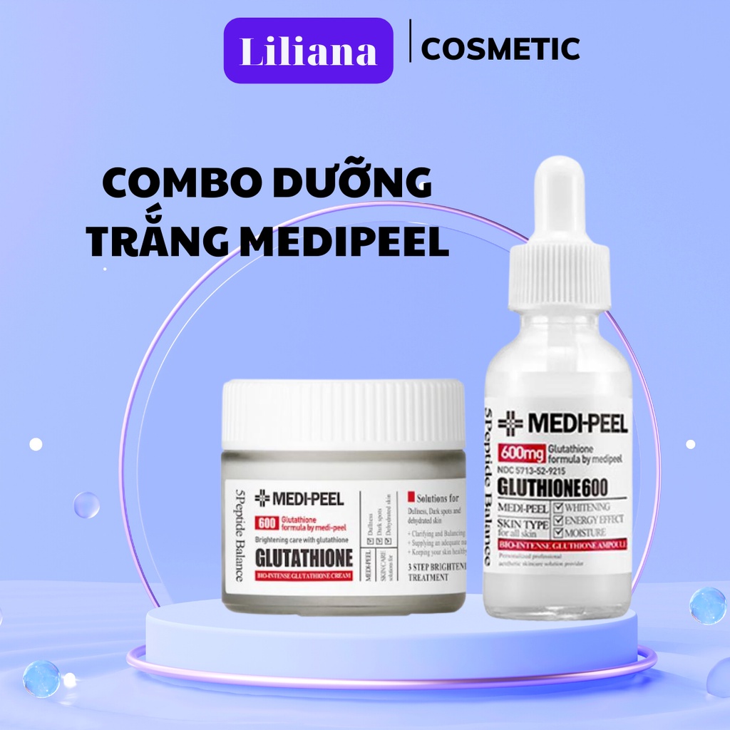 Medipeel Glutathione 600 White Combo Serum And Whitening Cream Quickly ...