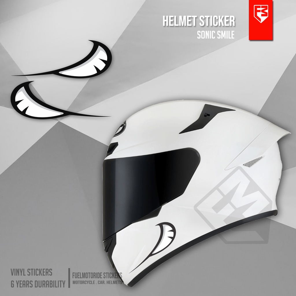 Sonic Smile pcx nmax Motorcycle Helmet Decoration Sticker cbr | Shopee ...