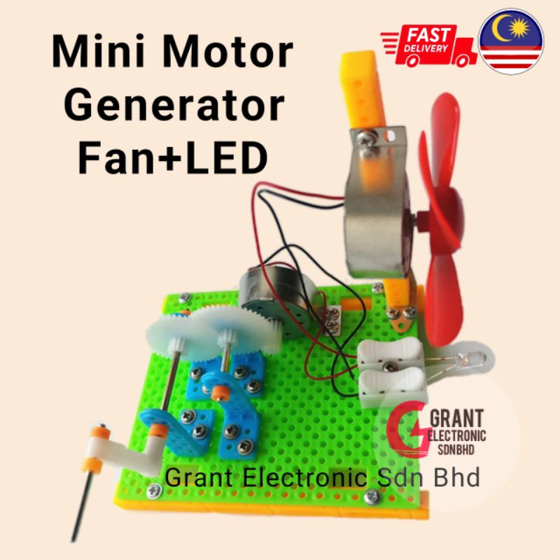 [Ready Stock] Kit Dinamo Generator Electric Fan Led Elektrik Kipas led ...