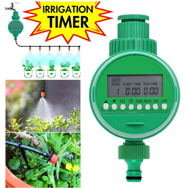 Automatic Electronic Water Timer Garden Irrigation Timer with LCD ...
