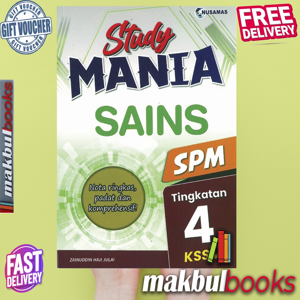 STUDY MANIA SAINS SPM TINGKATAN 4 KSSM - NUSAMAS | Shopee Malaysia