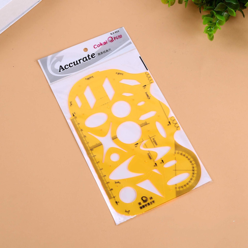 Technical Geometry Design Drawing Template Ruler Stencil Pembaris ...