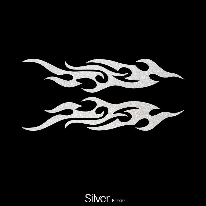 Flame Totem Reflective JDM Stickers Fashion Car Stickers Self-adhesive ...