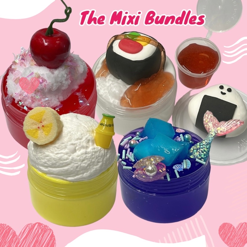 The Mixi Bundles Slime Set (4 in 1) | Shopee Malaysia