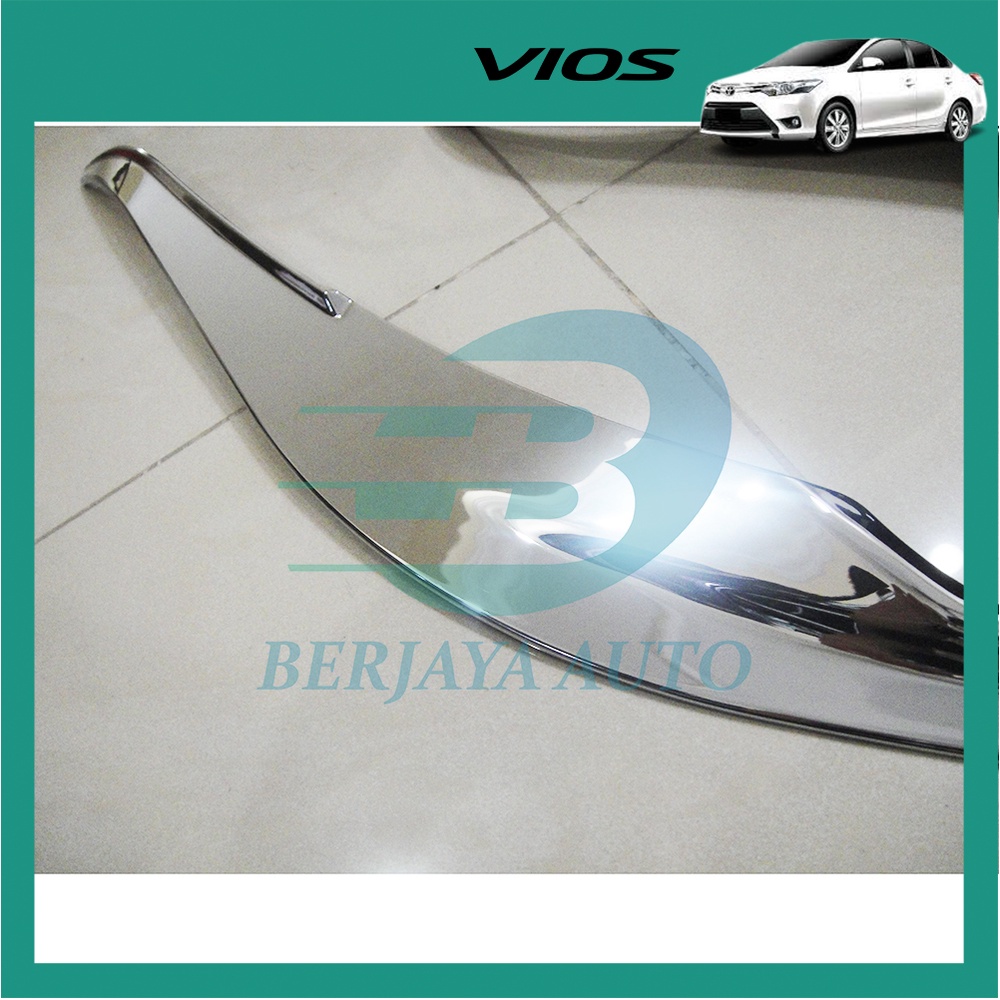 Toyota Vios 3rd Gen(2013 - 2018)Head Lamp Chrome Eyelid Berjaya Auto ...