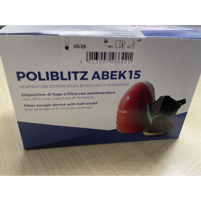 POLIBLITZ ABEK 15 MINUTE RESPIRATOR | Shopee Malaysia