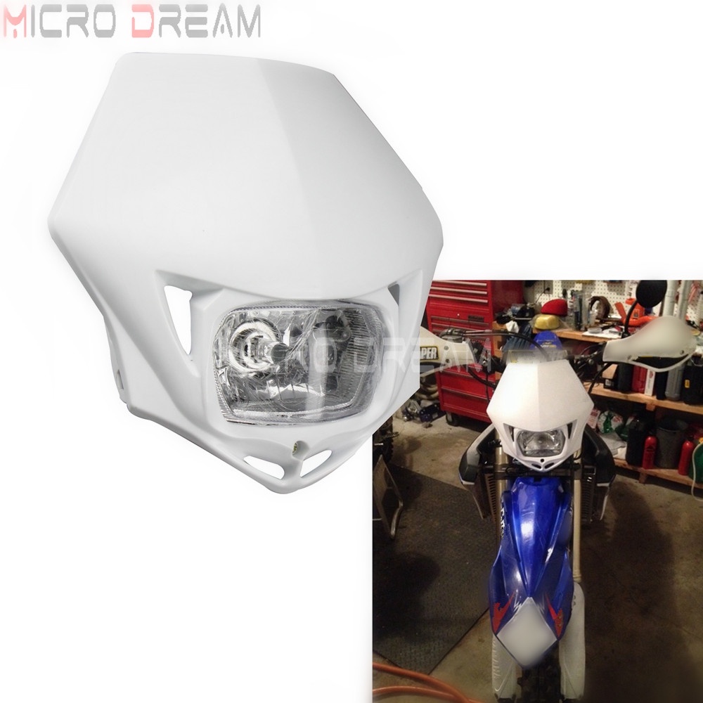 Dirt Bike Enduro MX Headlight For Kawasaki KLR KX SXF EXC XCF SMR TE FE ...