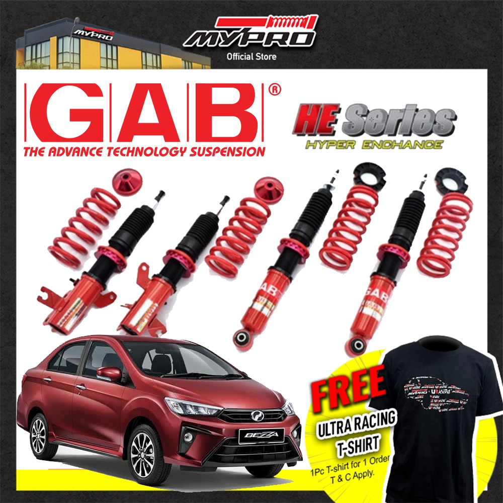 🔥🇯🇵Perodua BEZZA 🇯🇵GAB HE Hi Lo Body shift Adjustable Absorber ...