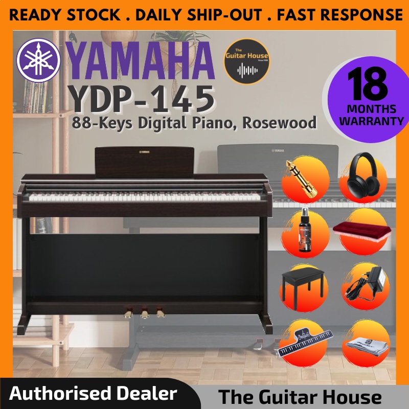 Yamaha Arius YDP-145 88-Key Digital Piano, Rosewood (YDP145 / YDP145R) | Shopee Malaysia