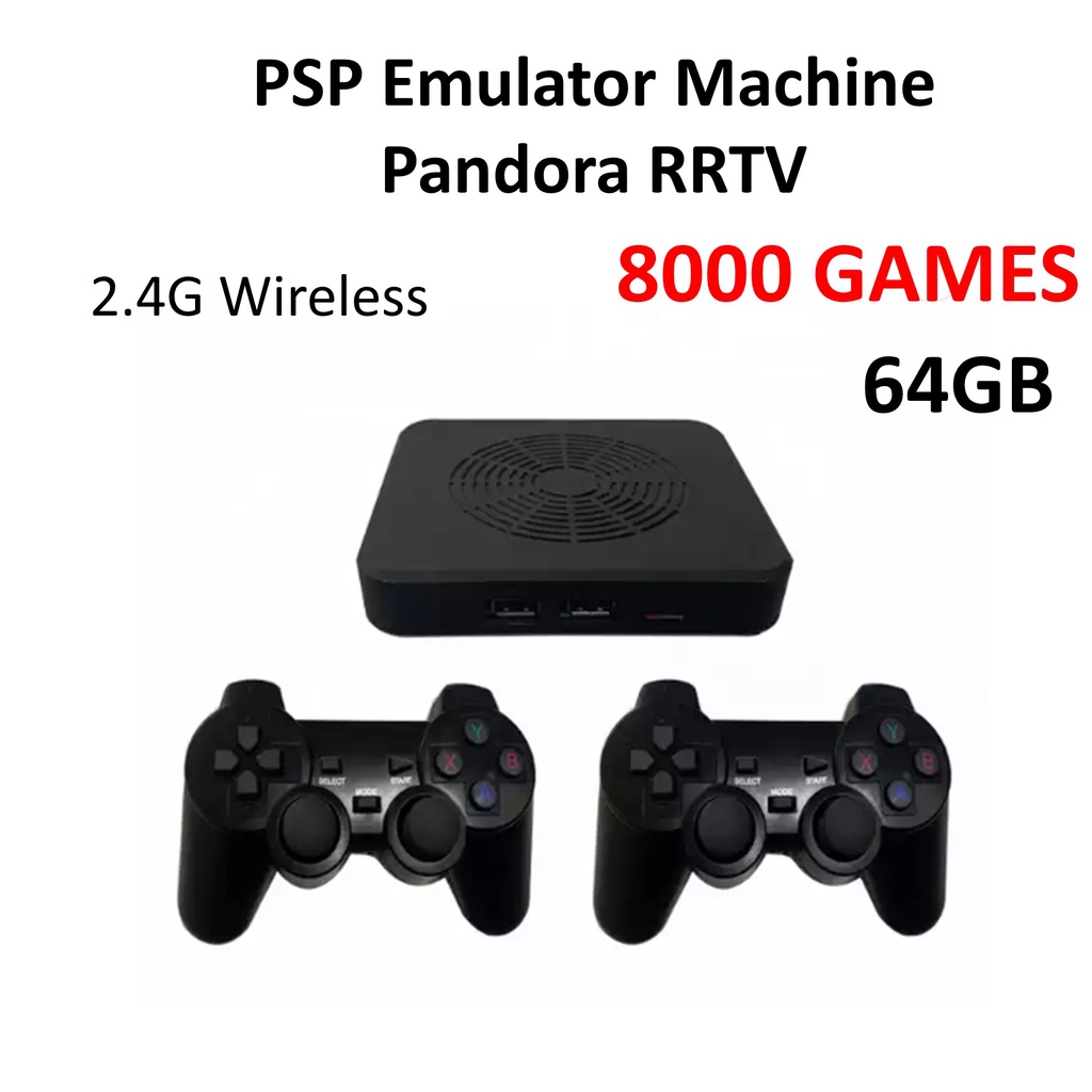 PSP Emulator Machine Pandora RRTV 64GB 8000 Games Retro Classic ...