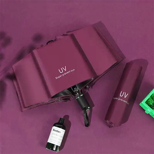 UPF 50+ UV Protection Fully Automatic Umbrella Anti UV Super Prevent Sun 8 Ribs 1 Touch Open ...