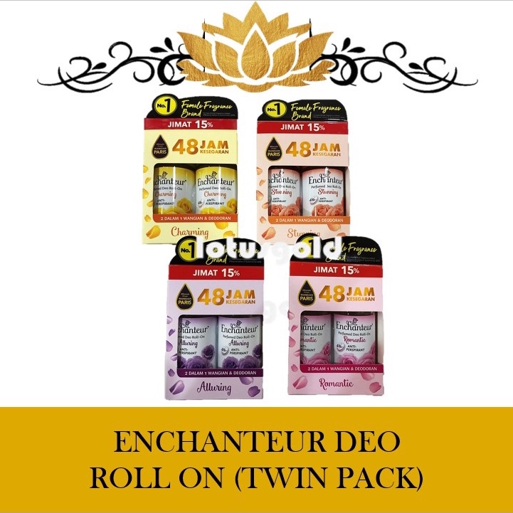 ENCHANTEUR DEO ROLL ON ( TWIN PACK -50MLX2 ) | Shopee Malaysia