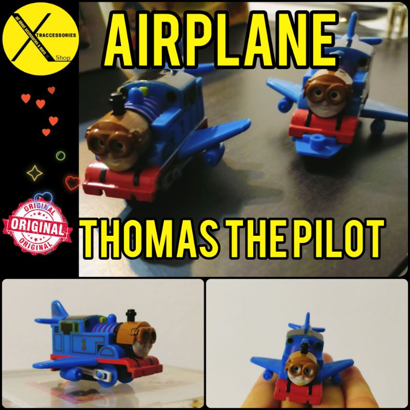 Top Collection Thomas and Friends Original Japan Product Airplane Thomas with Goggles Kids Toys ...