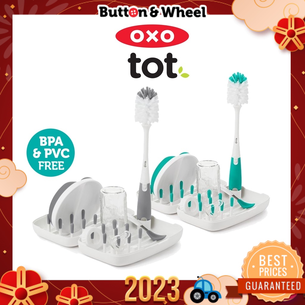 OXO Tot On-The-Go Drying Rack with Bottle Brush | Shopee Malaysia