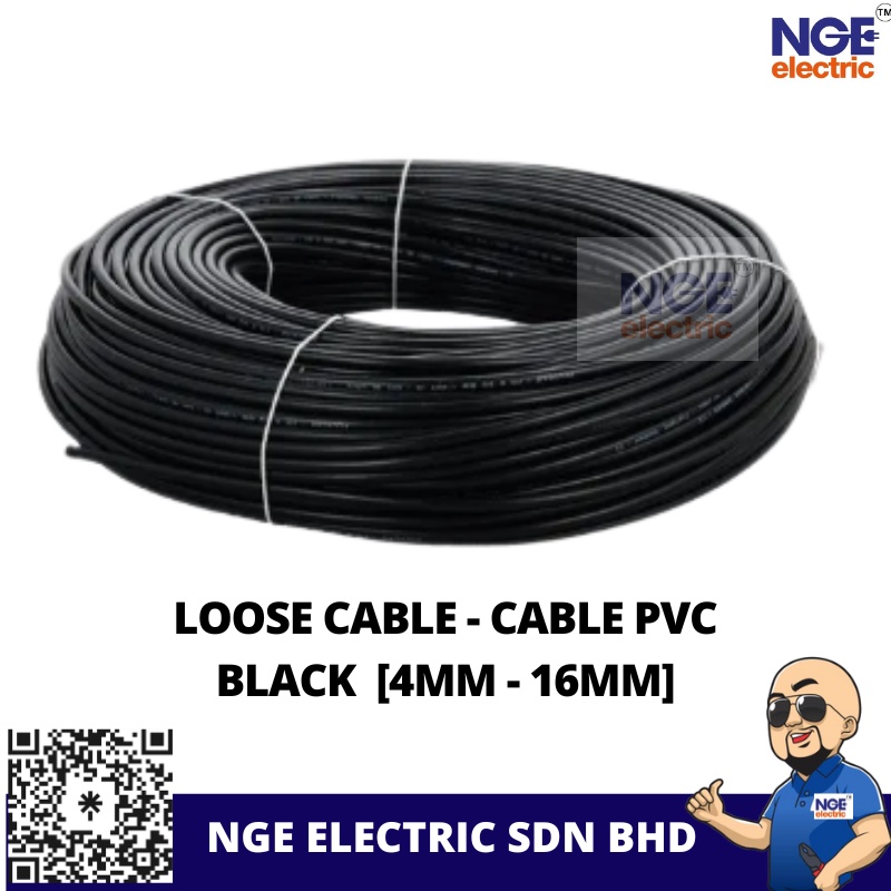 CABLE| [1METER] 4MM 6MM 10MM 16MM PVC CABLE (SIRIM) 100% PURE COPPER ...