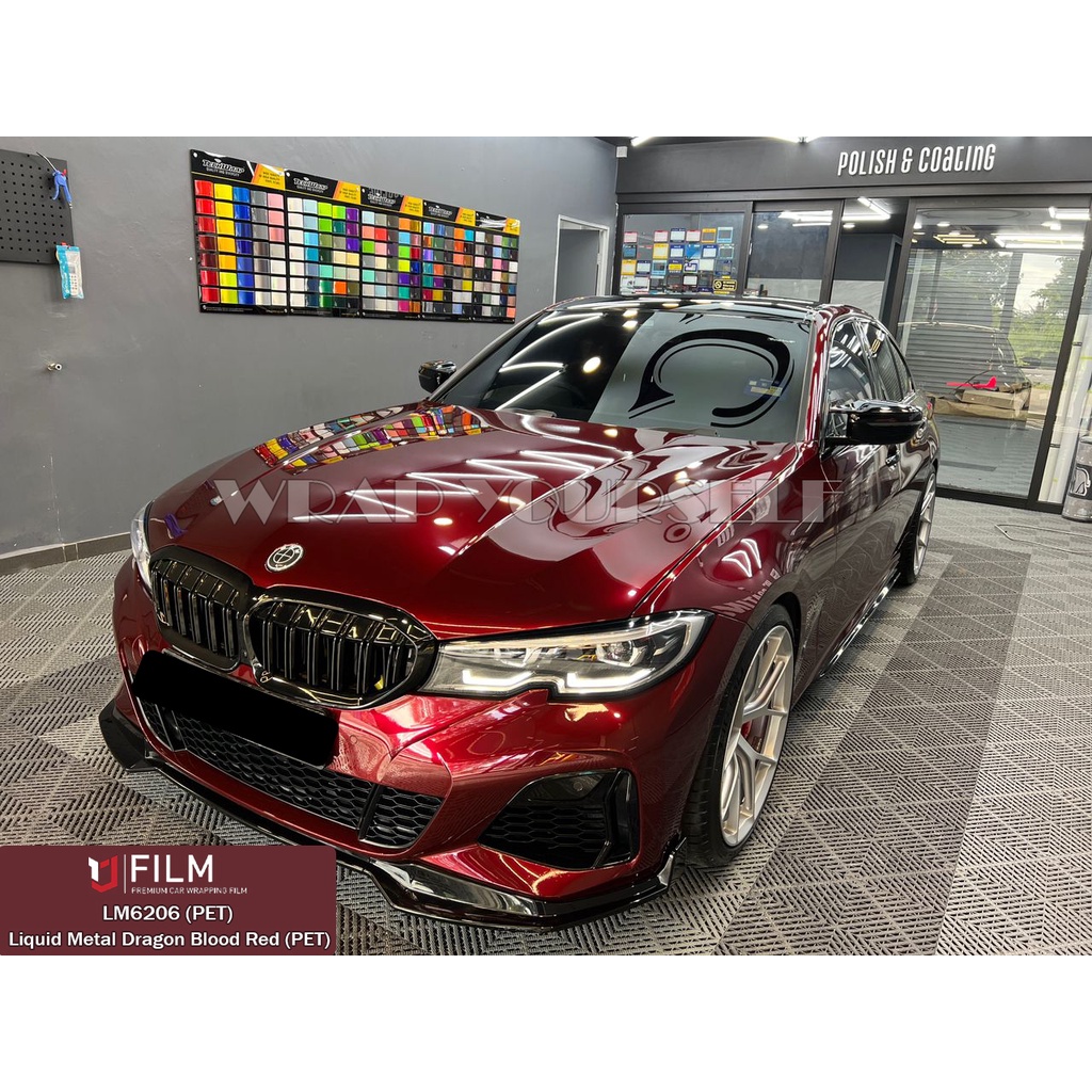LM6206 (PET) Liquid Metal Dragon Blood Red (PET) wrap air free Yajiu ...