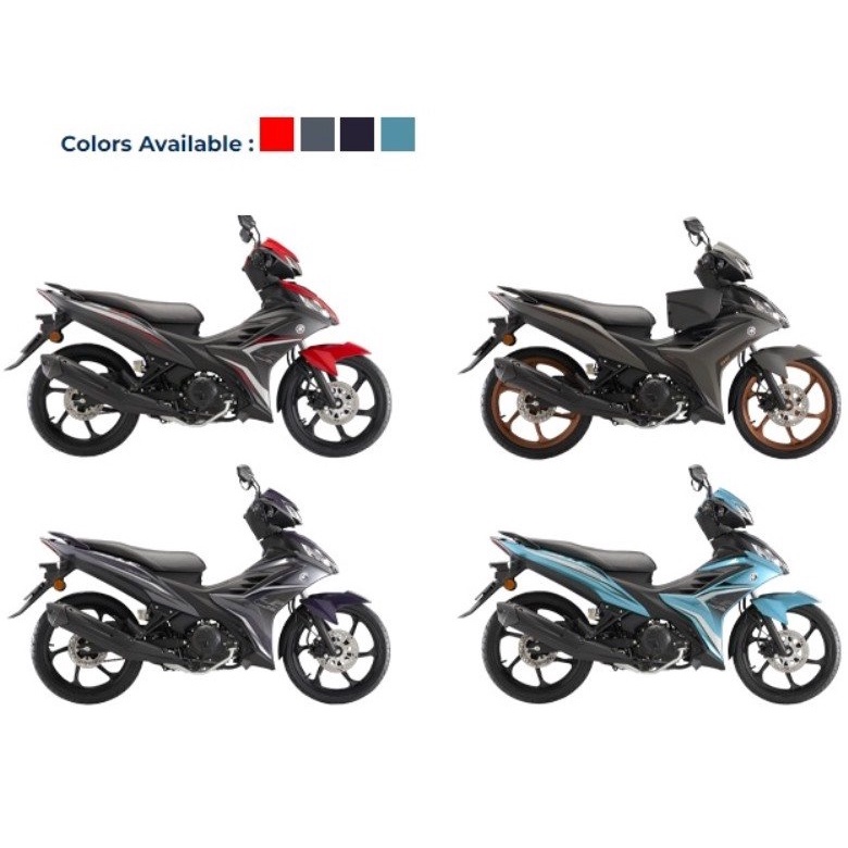 LC 135 FI V8 BARU BODY COVER SET WITH STICKER/STRIPE 100% ORIGINAL HLY ...