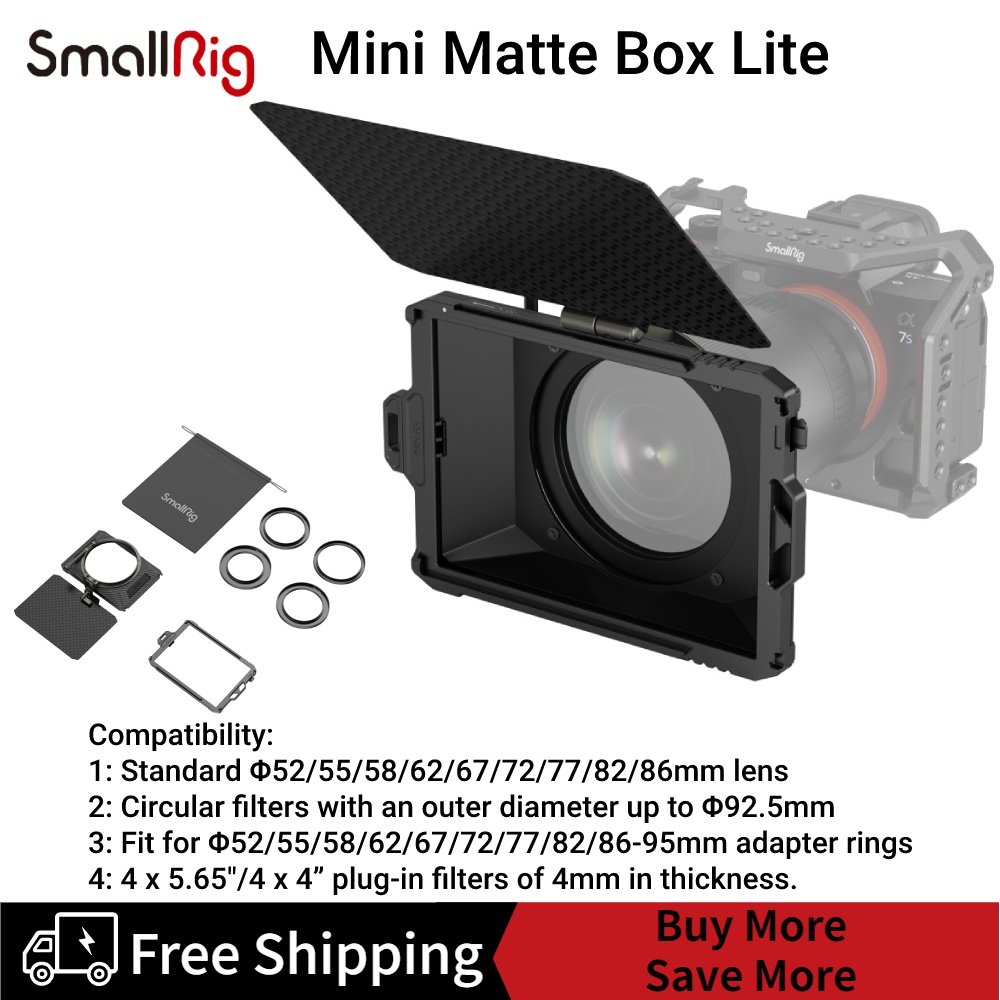 SmallRig Mini Matte Box Lite For Mirrorless DSLR Cameras Compatible ...