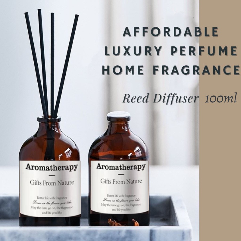 BUY 1 FREE 1 Premium Essential Oil Reed Diffuser Room Fragrance ...