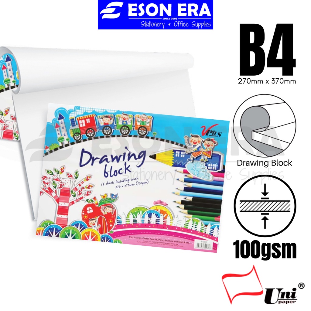EcoForest / Vplus Drawing Block size B4 / A3 100gsm / 135gsm / 165gsm ...