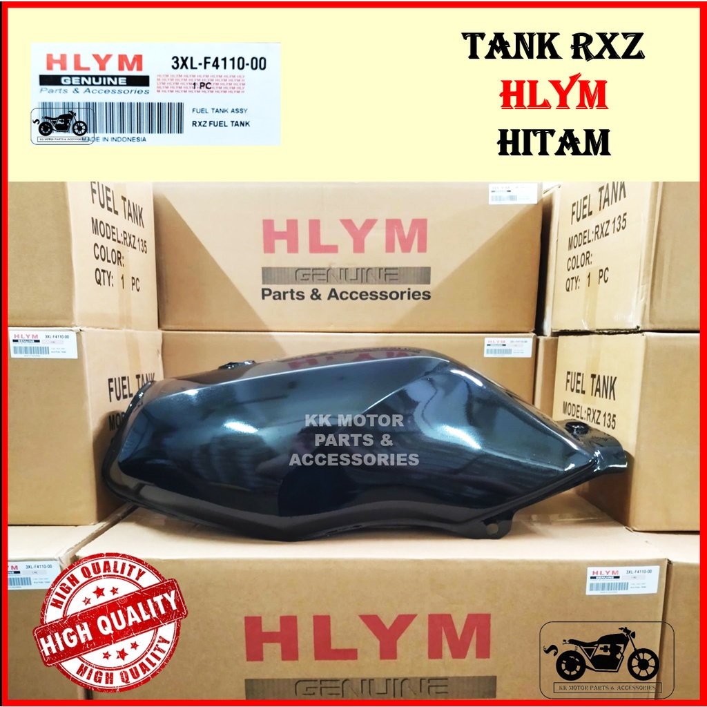 [GOOD QUALITY !!!] FUEL TANK HLYM YAMAHA RXZ135 RXZ BLACK HITAM ...