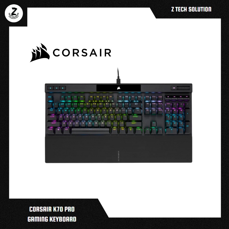 CORSAIR K70 Pro RGB Optical Mechanical Gaming Keyboard with PBT Double ...