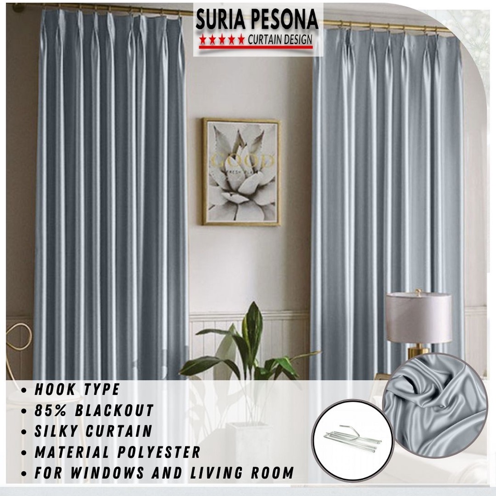 A3-Ready Made Curtain!!! Siap Jahit Langsir ,Langsir RAYA Kain Tebal ...