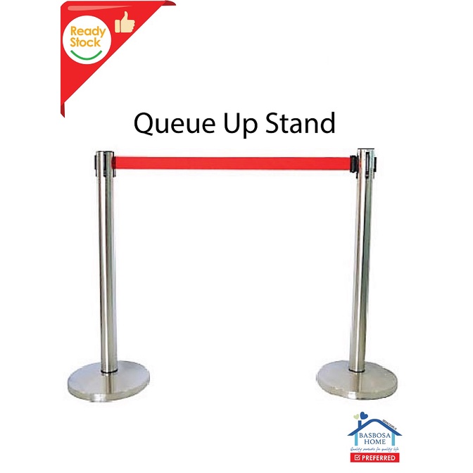 ️ Queue Up Stand ️ Stainless Steel Retractable Belt Barrier - Heavy ...