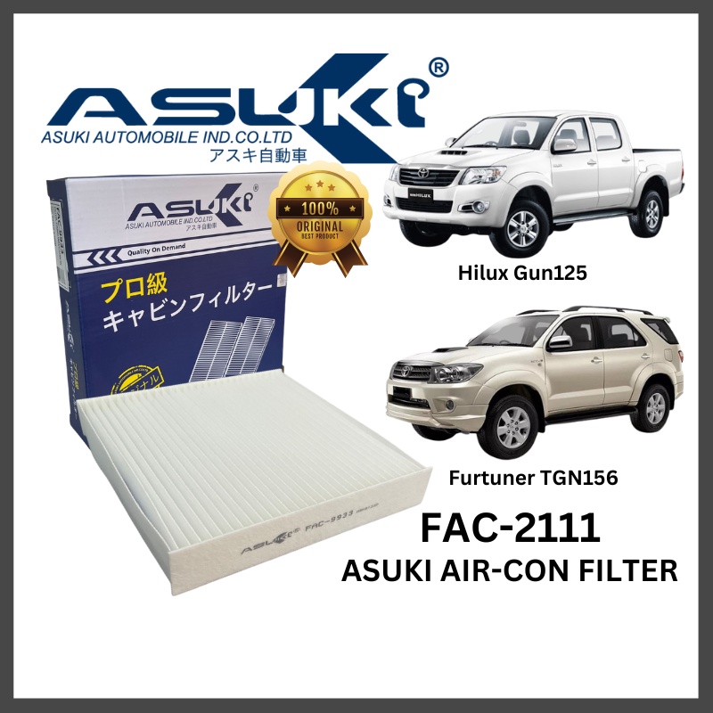 ASUKI Cabin Filter Toyota Hilux GUN125 Fortuner TGN156 GUN155 Mazda CX ...