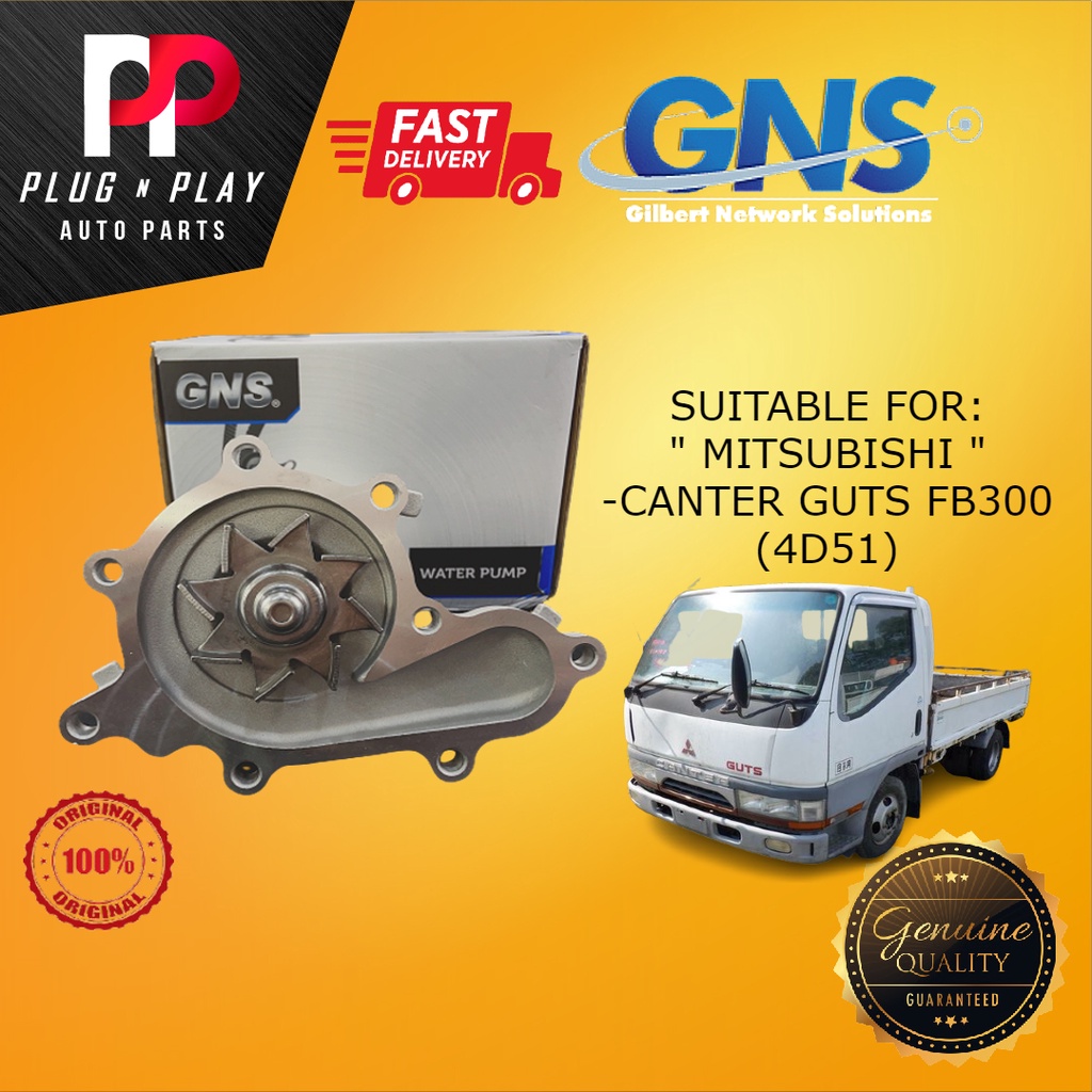 MITSUBISHI CANTER GUTS FB300 (4D51) GNS WATER PUMP COOLING SYSTEM ...