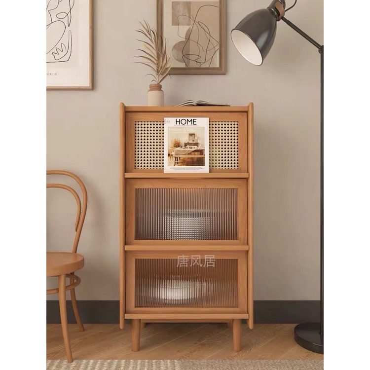 Nordic Solid Wood Storage Rack Cabinet /Storage Cabinet /Drawer ...