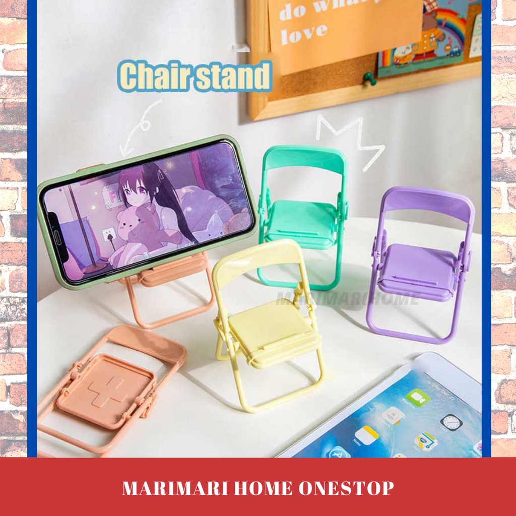 Chair Shape Phone Stand Creative Foldable Mobile Phone Holder Phone ...