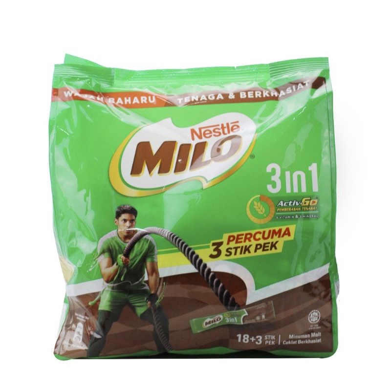 Milo 3 in 1 Activ-Go Chocolate Malt Drink | Shopee Malaysia