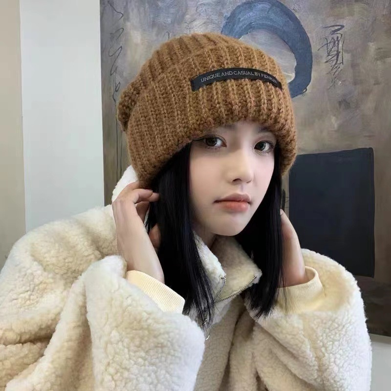 Women Fashion Winter Beanie Hat with Warm Thick Slouchy Snow Knit Skull ...