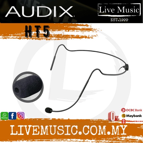 Audix HT5 Condenser Headworn Microphone ( HT 5 / HT-5 ) | Shopee Malaysia
