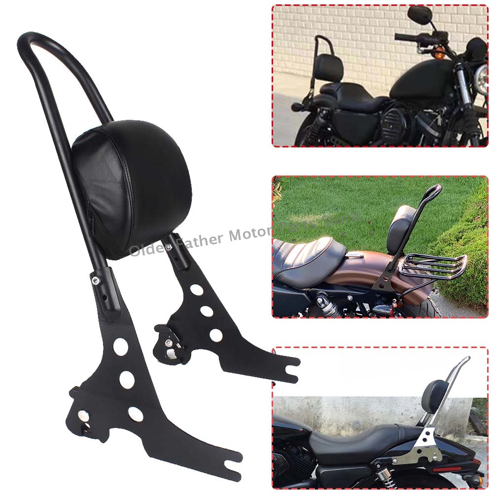 Detachable Passenger Rear Backrest Sissy Bar Luggage Rack Docking Latch ...