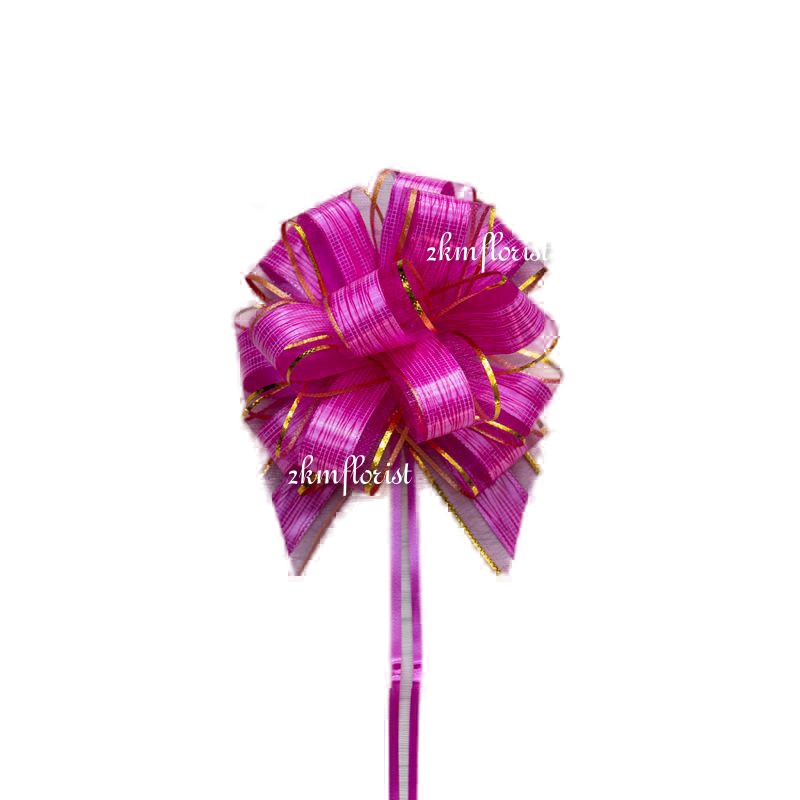 GLITTER PULL Ribbon Reben Riben Gift Flower Bouquet Roll Birthday Bunga ...