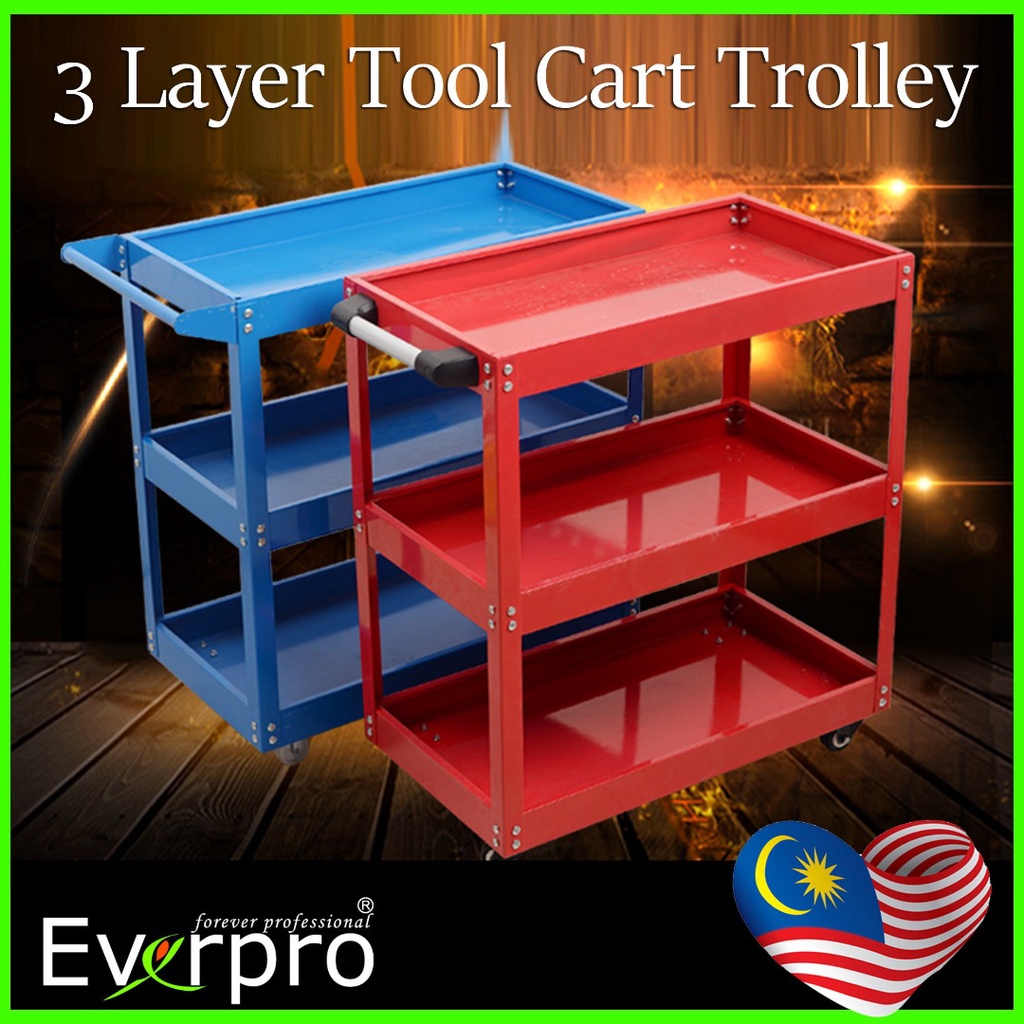 Tool Cart Trolley 3 Layer | Shopee Malaysia